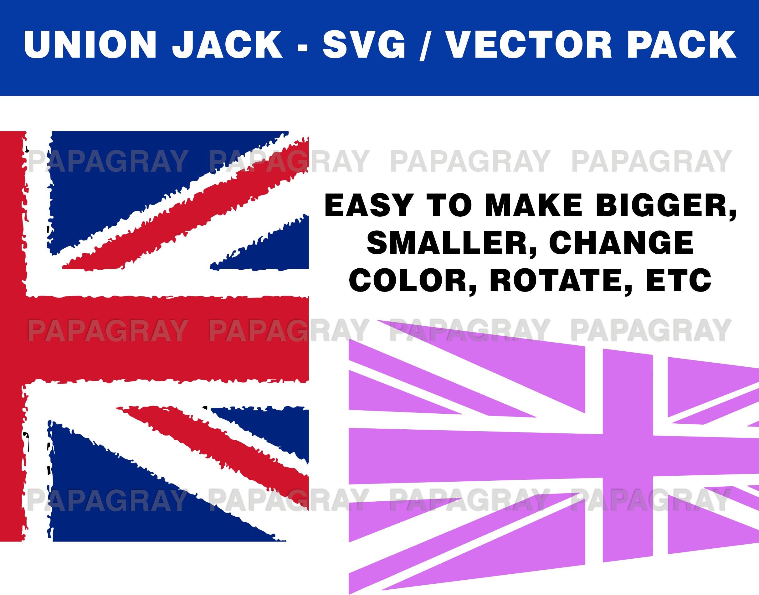 Union Jack SVG Pack 7 Designs Digital Download British - Etsy Australia
