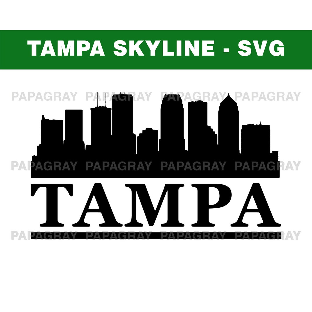 Tampa Skyline SVG | Digital Download | Tampa SVG, Tampa Florida Png ...