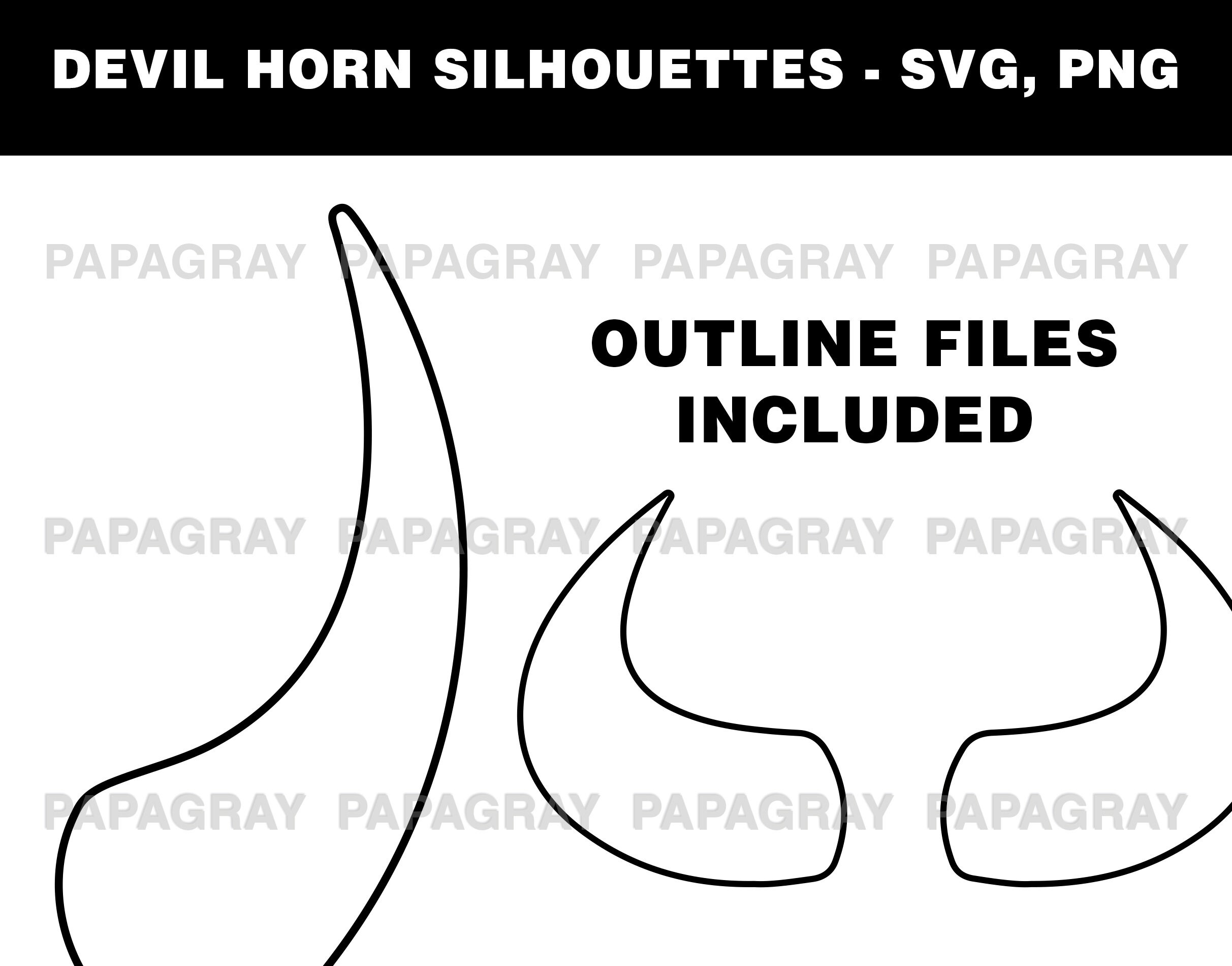 Devil Horns SVG Pack - 10 Designs | Digital Download | Halloween Devil ...