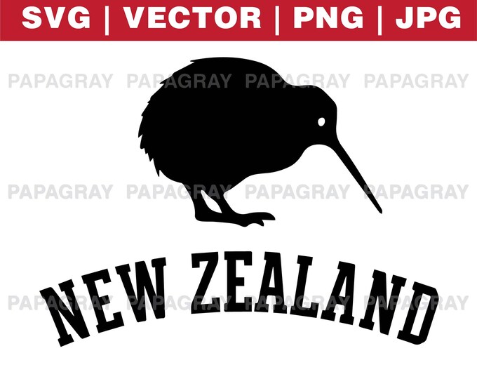 New Zealand Kiwi SVG: Vector Graphic, PNG, JPG (digital Download) - Etsy