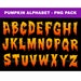 Halloween Pumpkin Alphabet Clipart Pack Digital Download - Etsy