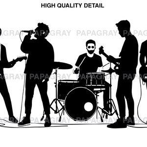 Band Silhouette SVG Graphic Bundle - 10 Designs | Digital Download ...