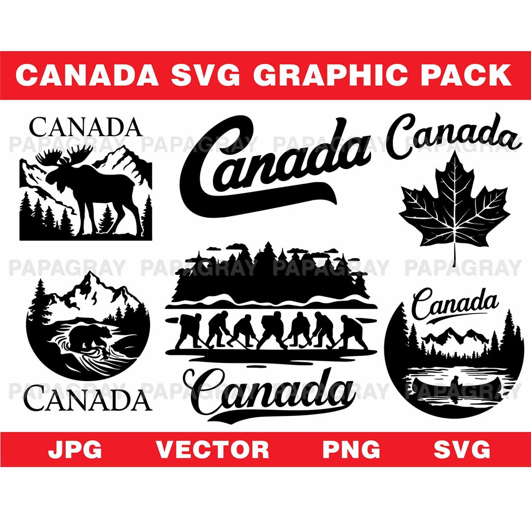 Canada Skyline SVG Vector Graphic Bundle - 7 Designs | Digital Download ...