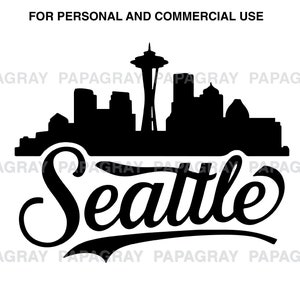 Seattle Skyline SVG Vector Bundle - 7 Designs | Digital Download ...