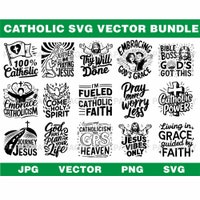 Catholic Svg - Etsy