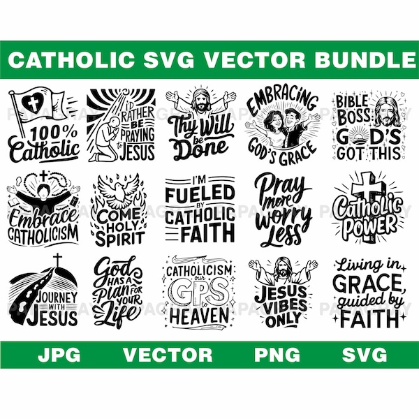 Catholic Svg - Etsy