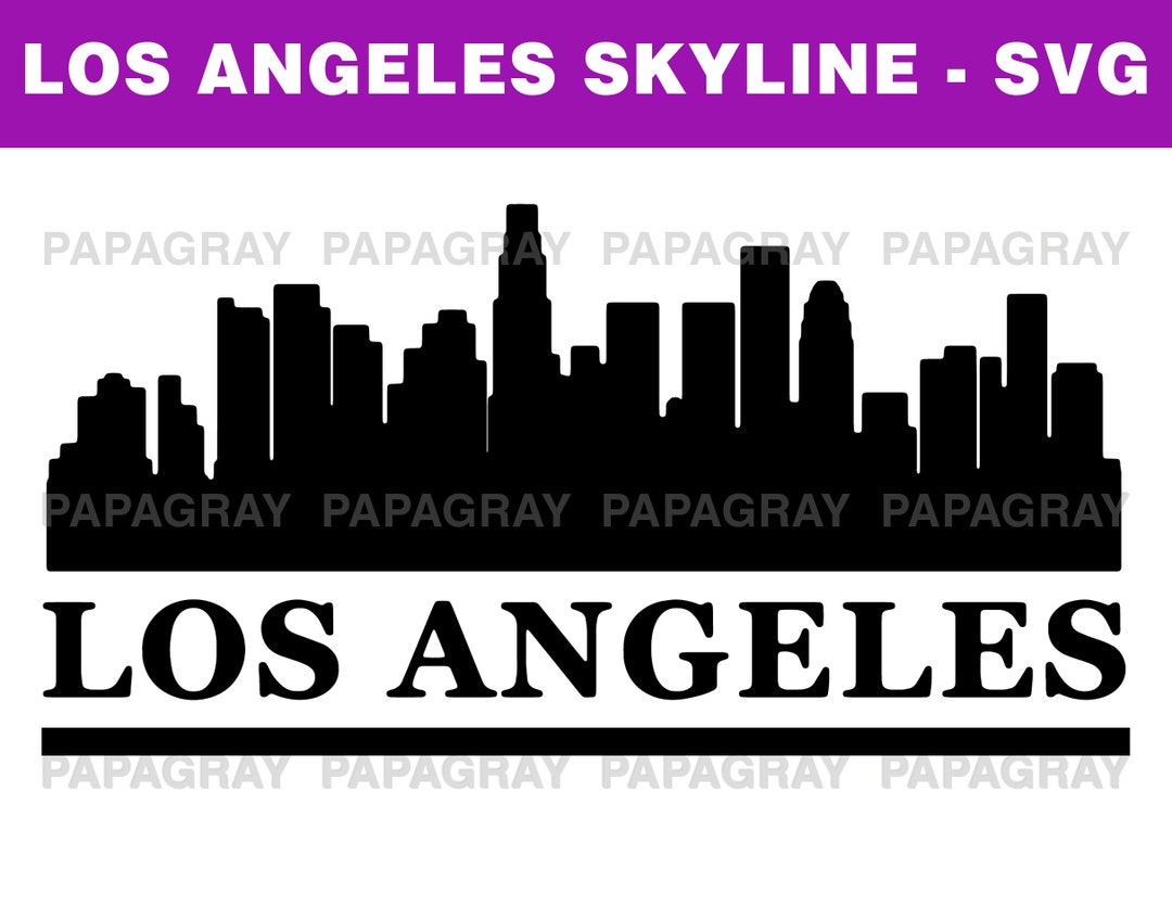 Los Angeles Skyline SVG Digital Download Los Angeles SVG - Etsy