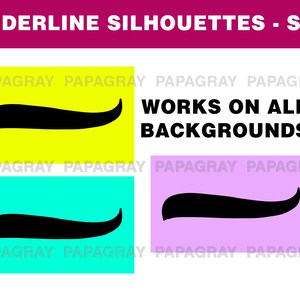 Underline SVG Pack - 12 Designs | Digital Download | College Underline ...