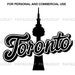 Toronto Skyline SVG Vector Bundle - 7 Designs | Digital Download ...