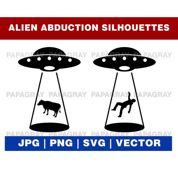Alien Abduction Cow Svg - Etsy