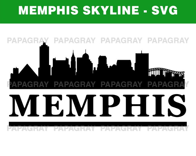 Memphis Skyline SVG | Digital Download | Memphis SVG, Memphis PNG ...