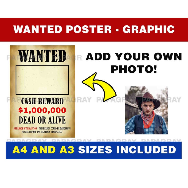 Wanted Poster - Etsy