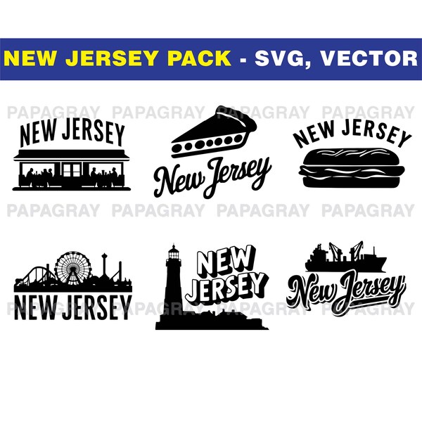 New Jersey Svg - Etsy