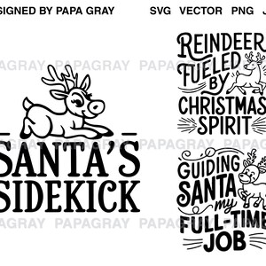 Reindeer Sayings SVG Vector Bundle - 20 Designs | Digital Download ...