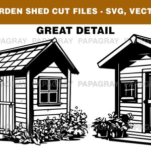 Garden Shed SVG Cut Files - 10 Designs | Digital Download | Toolshed ...
