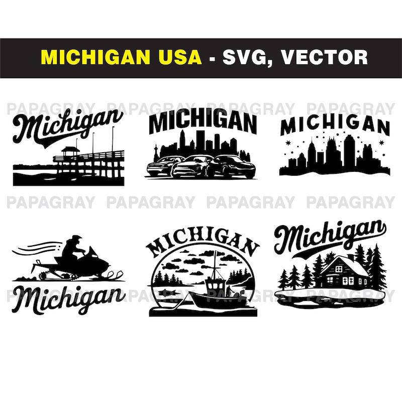 Michigan Svg - Etsy