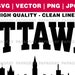 Ottawa Skyline SVG | Digital Download | Vector Skyline Graphic ...