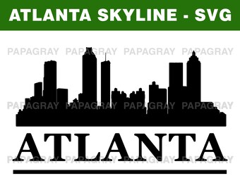 Atlanta Skyline Svg - Etsy