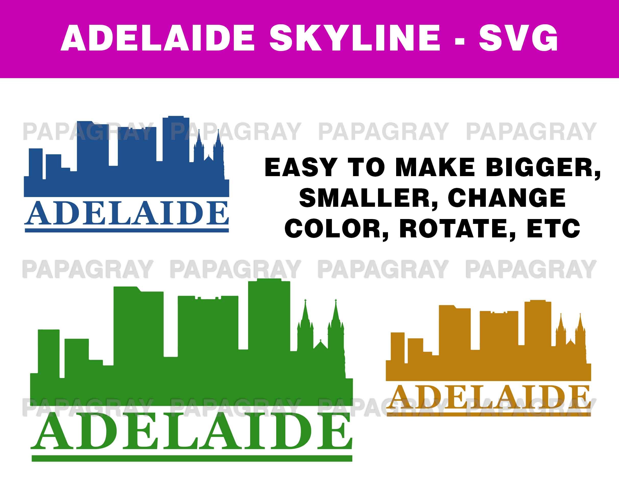 Adelaide Skyline SVG | Digital Download | Adelaide SVG, Adelaide ...