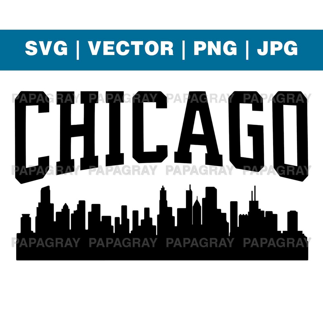 Chicago City Skyline SVG | Digital Download | Illinois Silhouette, City ...