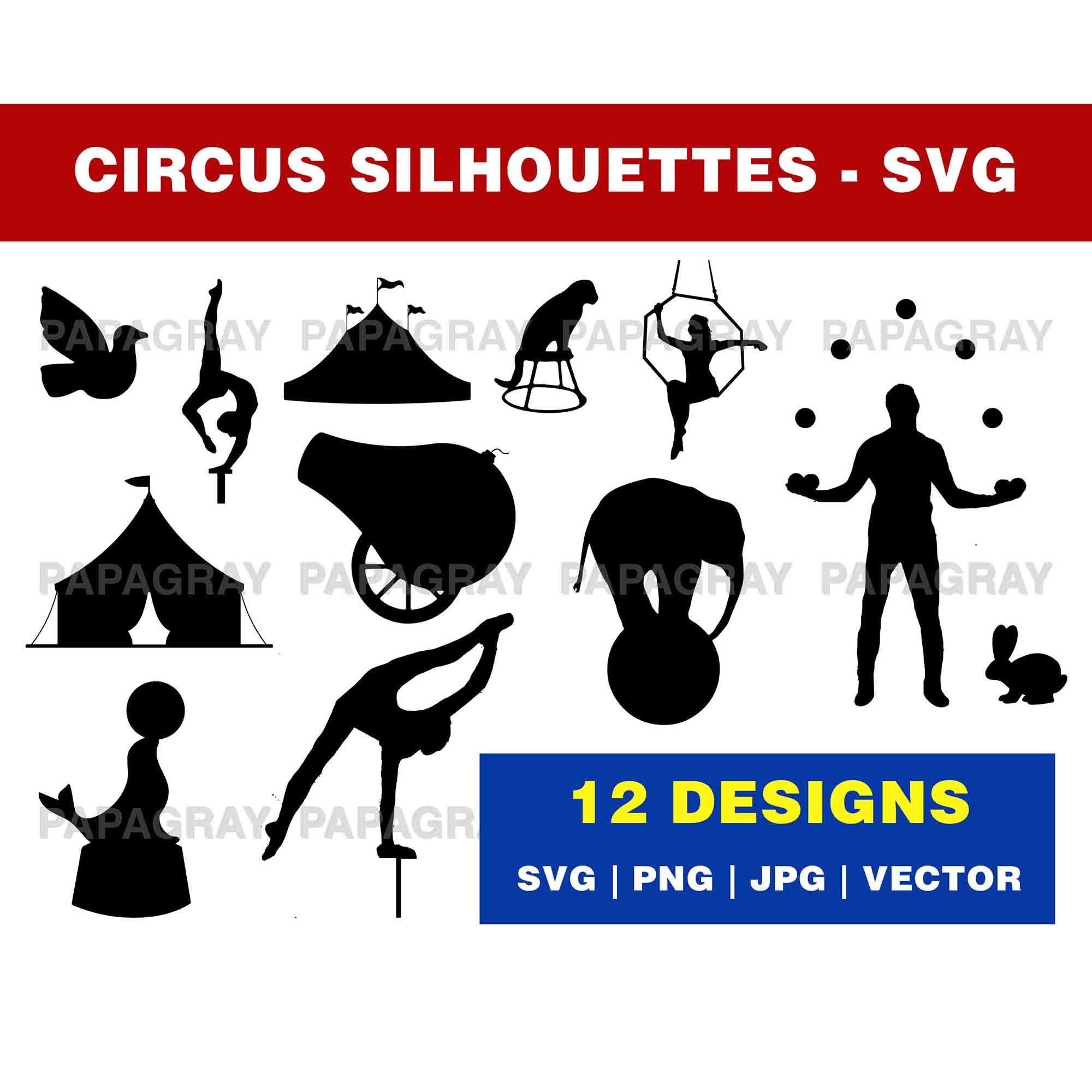 Circus Silhouette Vector