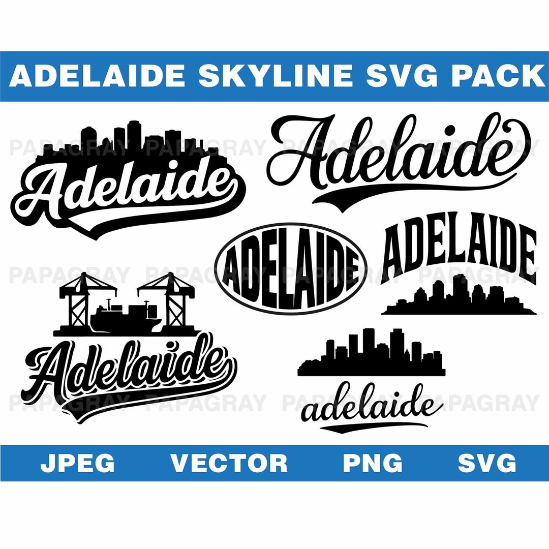 Adelaide SVG Vector Graphic Bundle - 6 Designs | Digital Download ...