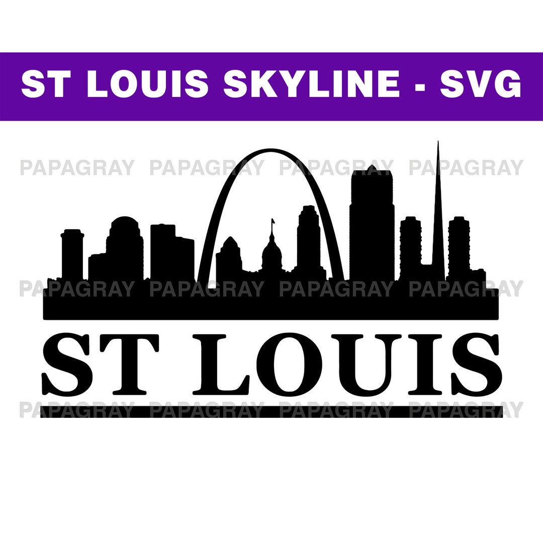 St Louis Skyline SVG | Digital Download | St Louis SVG, St Louis Png ...