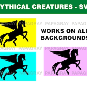 Mythical Creatures SVG Graphic Bundle - 12 Designs | Digital Download ...
