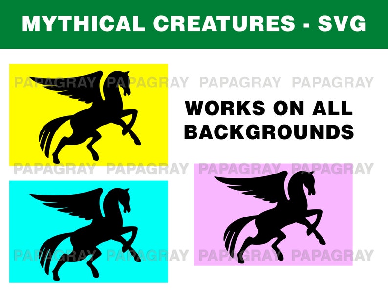 Mythical Creatures SVG Graphic Bundle - 12 Designs | Digital Download ...