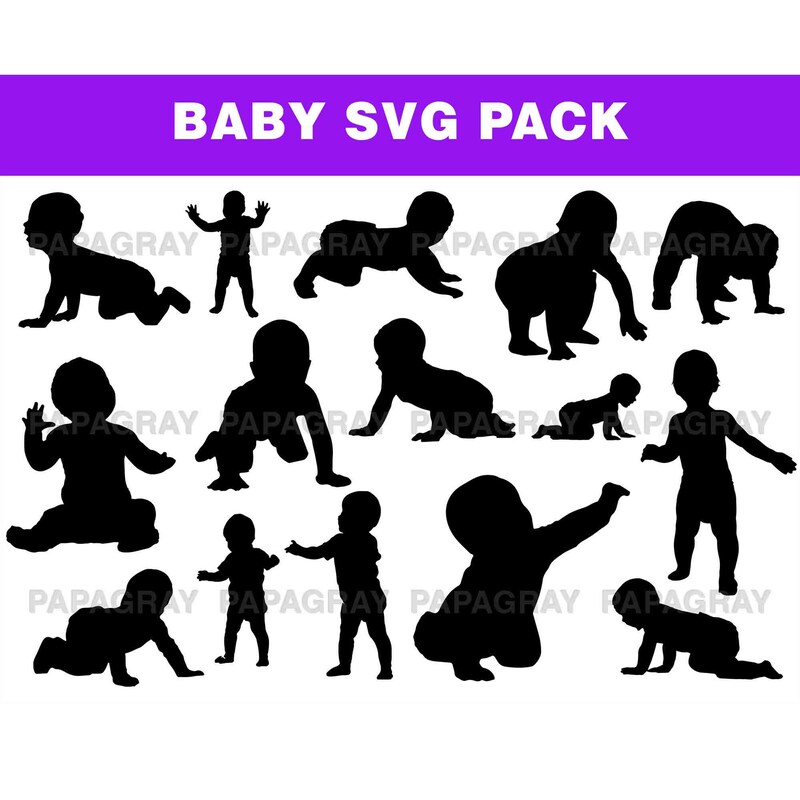 Baby Silhouette - Etsy