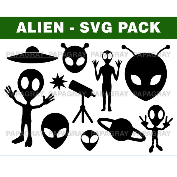 Alien Svg - Etsy