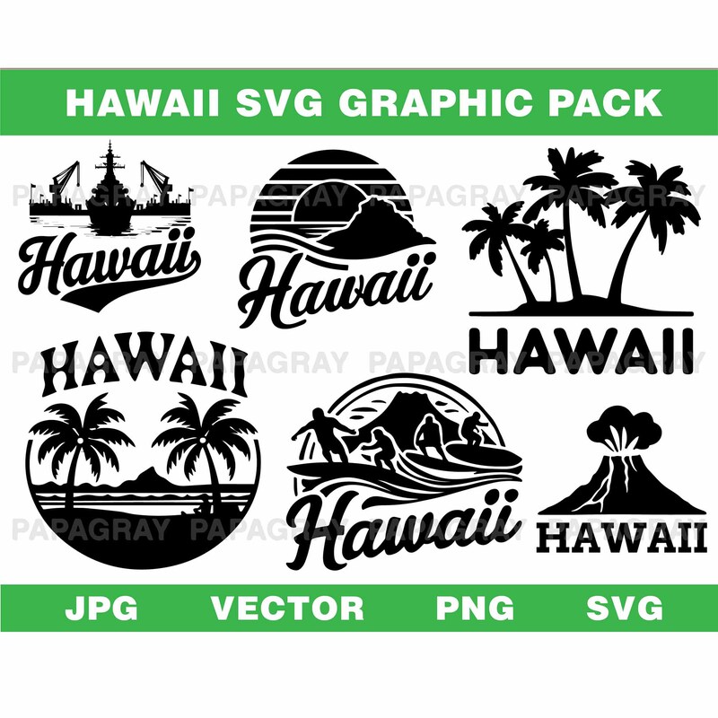 Hawaiian Svg - Etsy