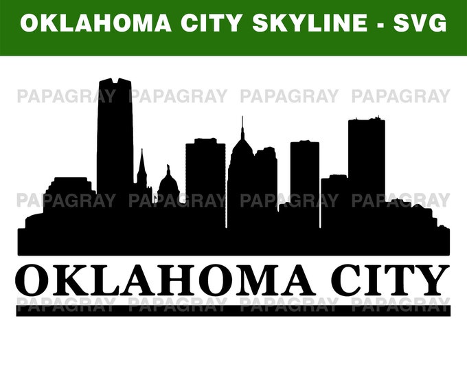 Oklahoma City Skyline SVG | Vector Graphic (digital Download) - Etsy