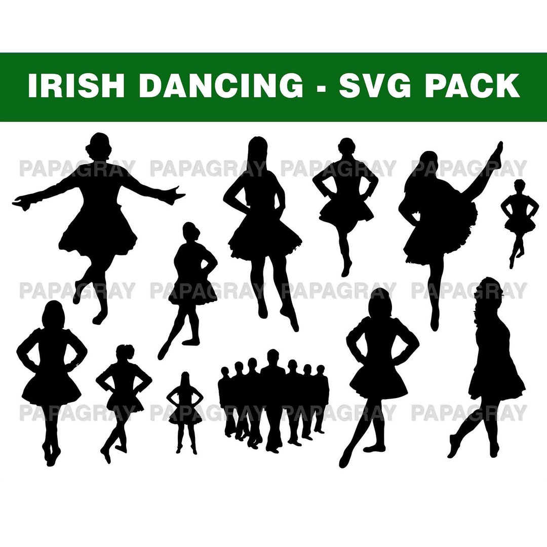 Irish Dancing Silhouette SVG Pack: 12 Designs (digital Download) - Etsy UK