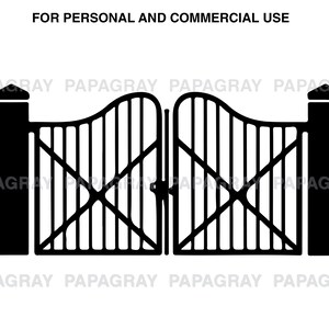 14 Gates Silhouette SVG Vector Bundle | Digital Download | Gateway ...