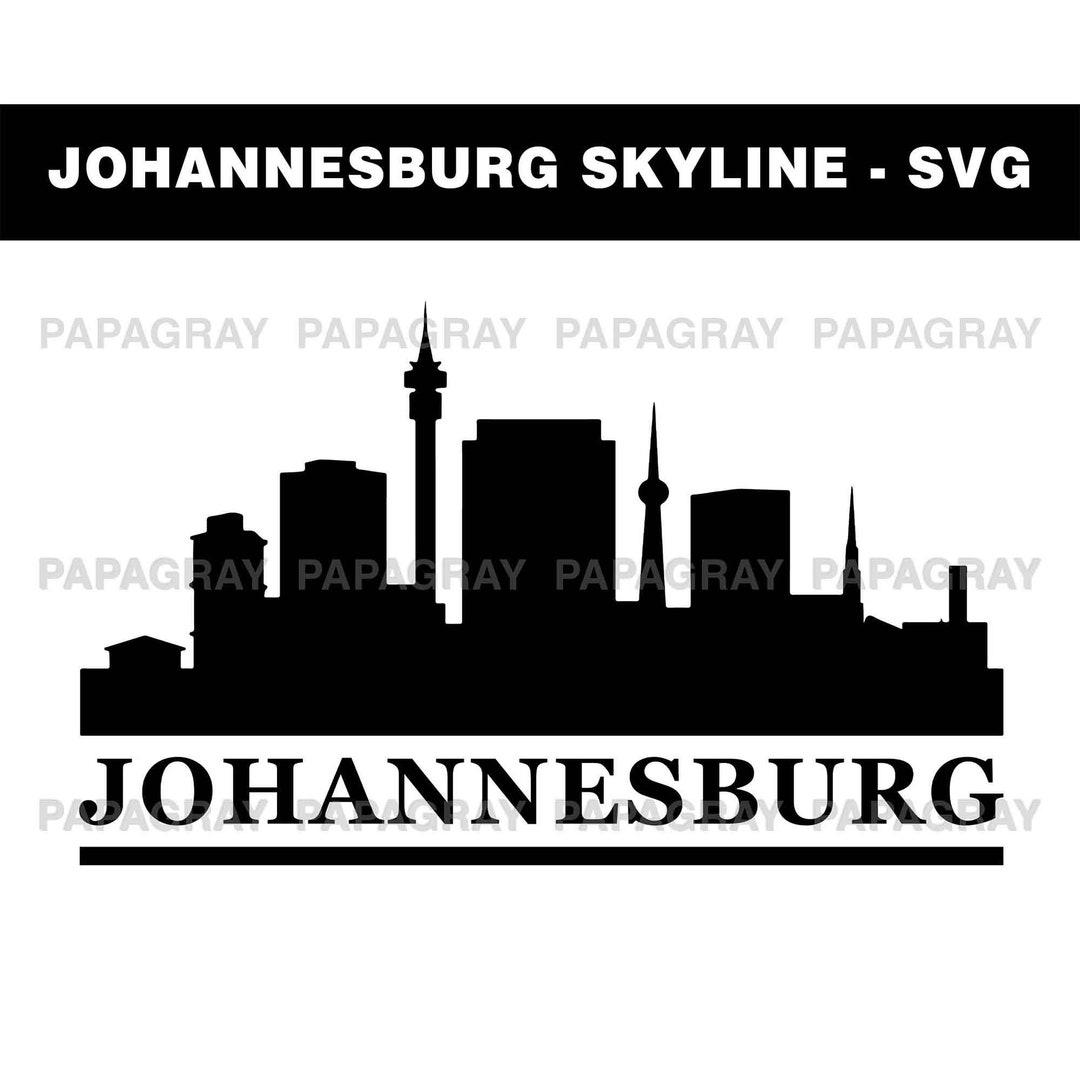Johannesburg Skyline SVG | Digital Download | Johannesburg SVG ...