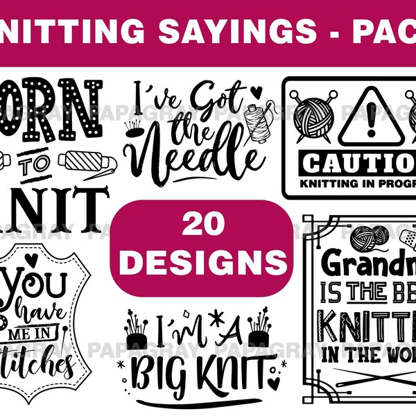 Knitting Sayings - Etsy