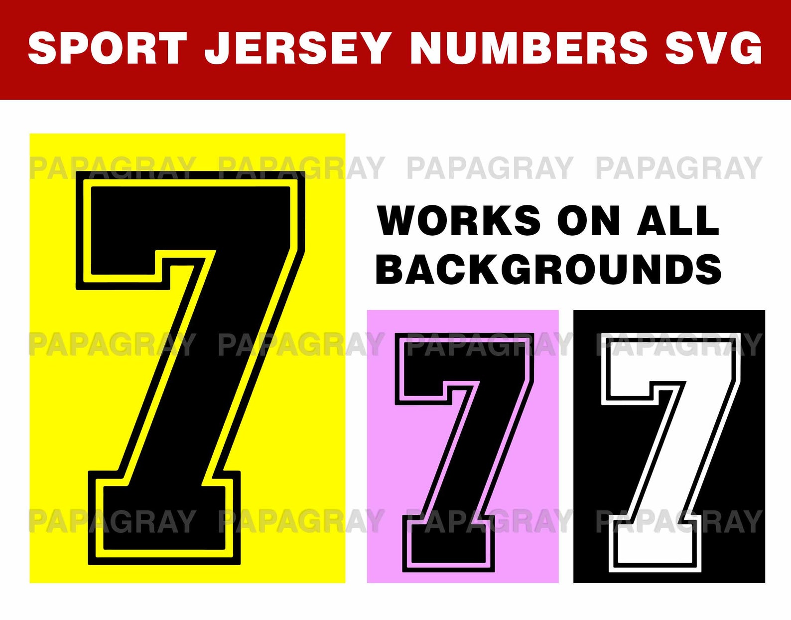Sport Jersey Numbers SVG Silhouette Pack 10 Numbers - Etsy