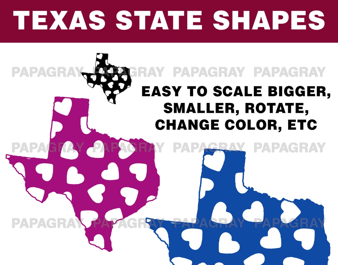 Texas SVG Texas State Shape Digital Download Texas | Etsy