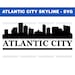 Atlantic City Skyline SVG | Digital Download | Atlantic City SVG ...