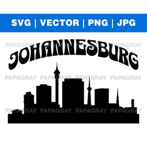 Johannesburg City Skyline SVG | Digital Download | Johannesburg South ...