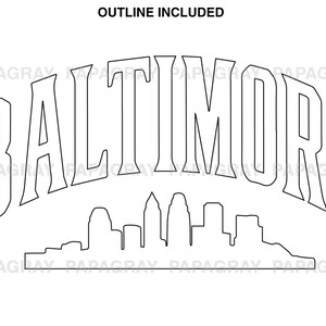 Baltimore SVG Vector Graphic Bundle - 6 Designs | Digital Download ...