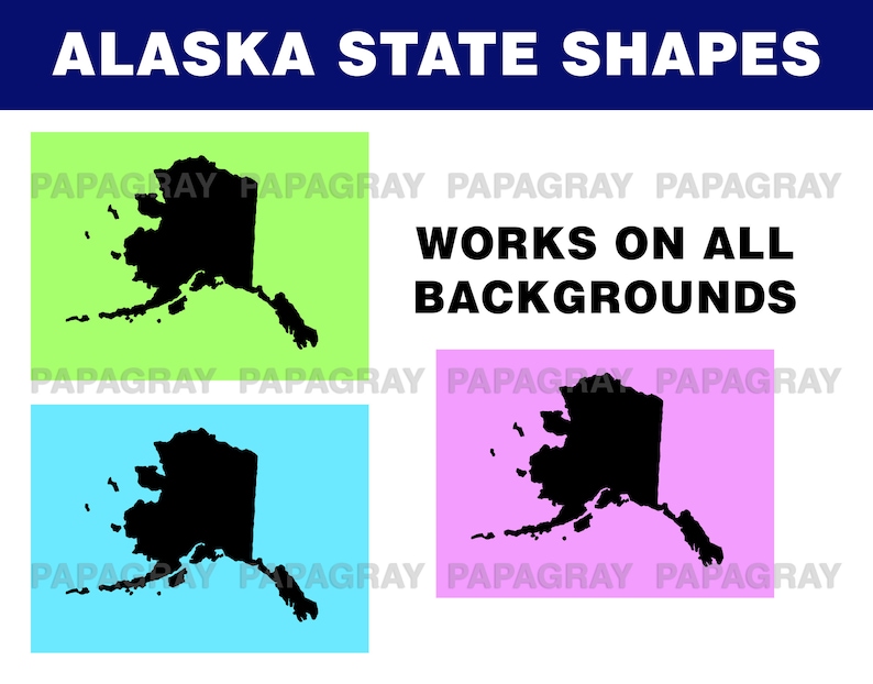 Alaska SVG Alaska State Shape Digital Download Alaska - Etsy