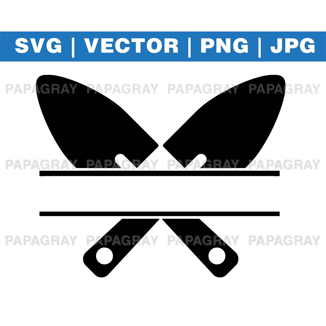 Trowel Split Name Monogram SVG Vector Graphic Digital Download ...