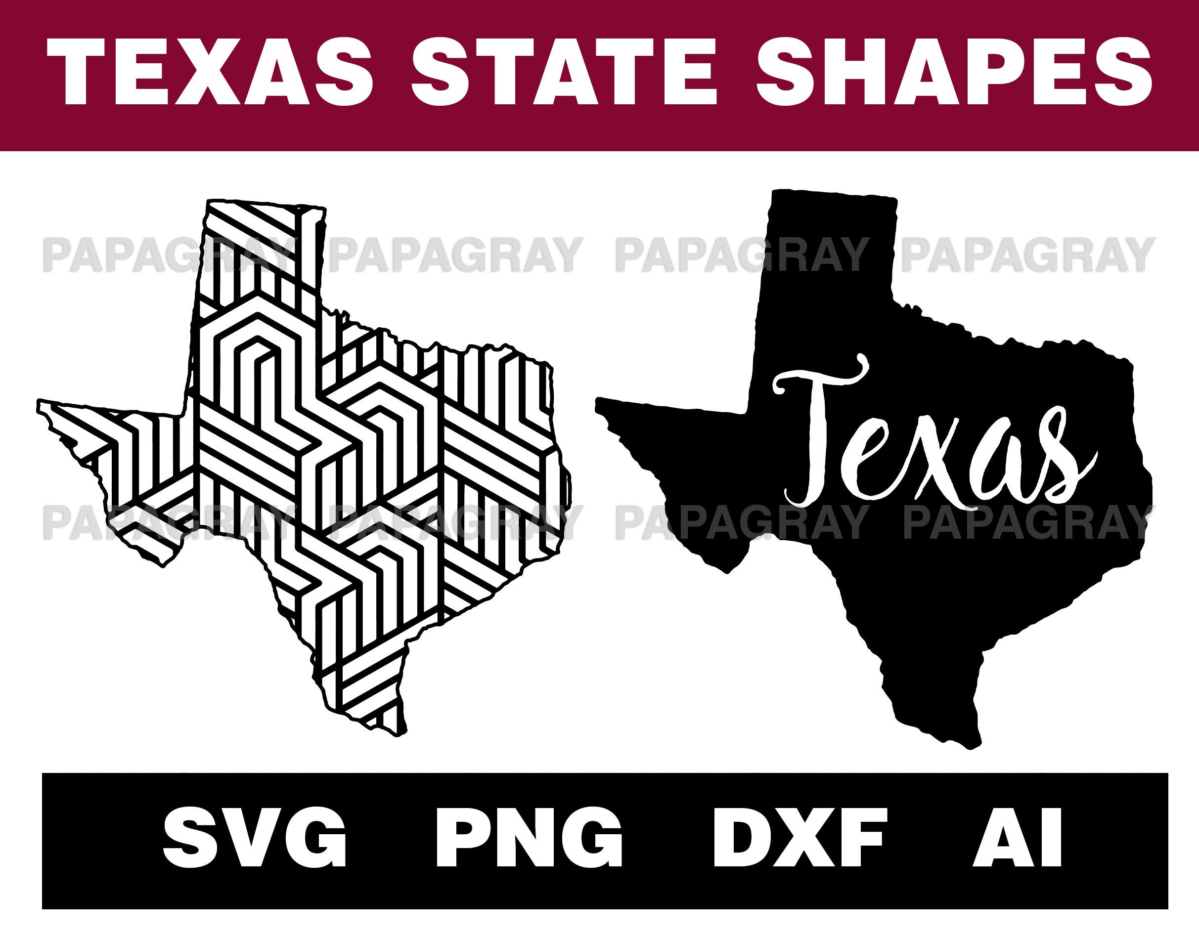 Texas SVG Texas State Shape Digital Download Texas - Etsy