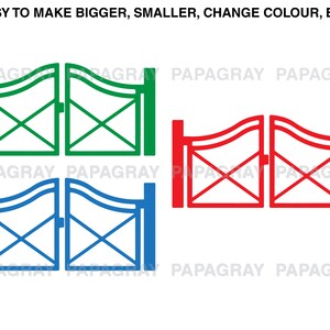 14 Gates Silhouette SVG Vector Bundle | Digital Download | Gateway ...