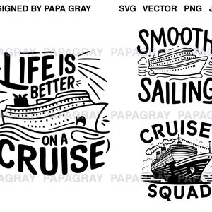 Cruise Sayings SVG 20 Designs Digital Download Vacation Quotes, SVG Cut ...