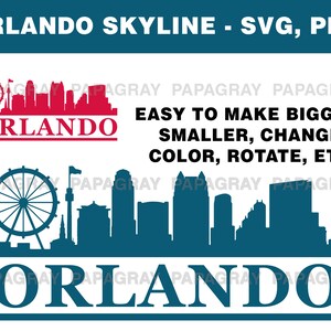 Orlando Skyline SVG: Florida Vector Graphic (digital Download) - Etsy