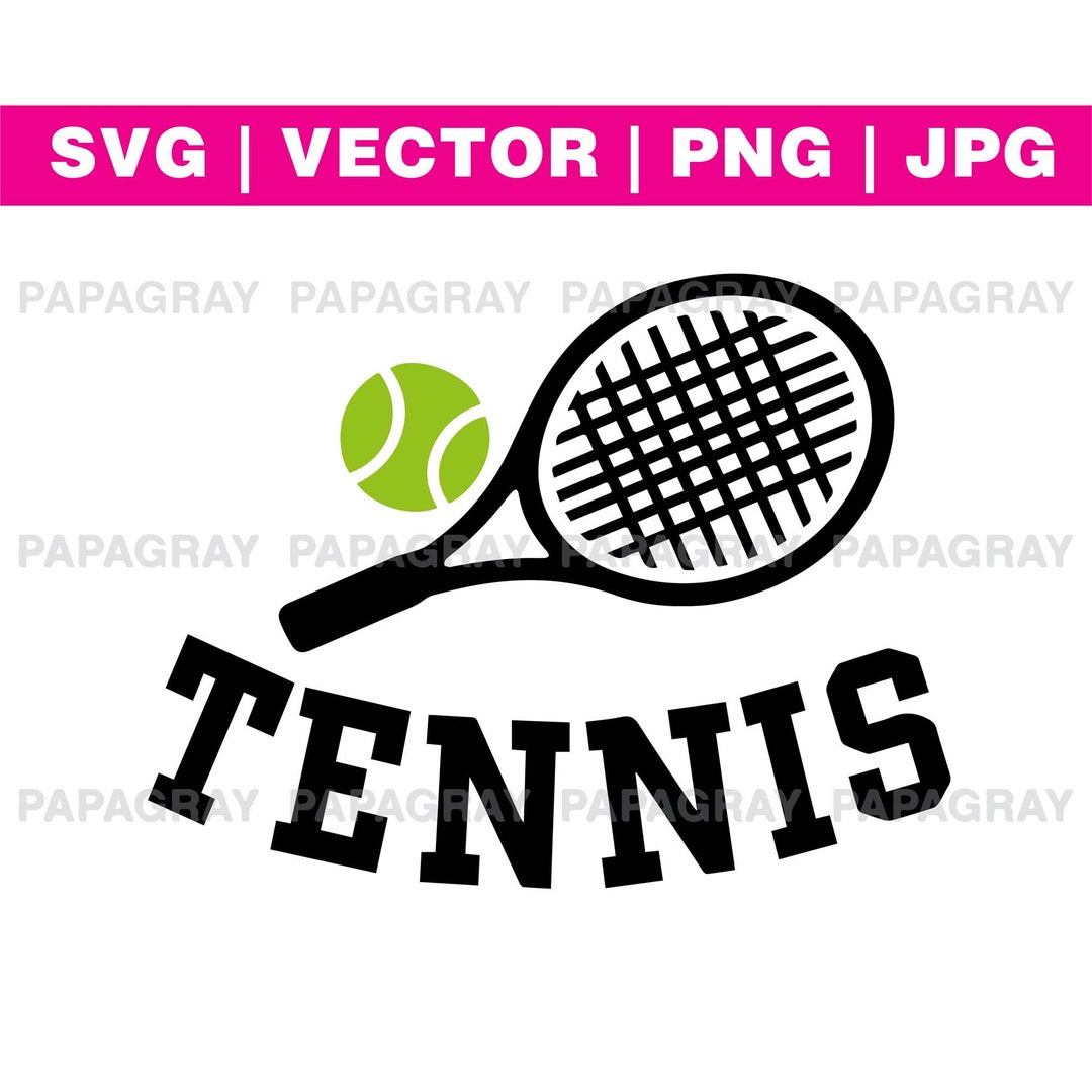Tennis SVG Vector Graphic | Digital Download | Lawn Tennis PNG, SVG Cut ...