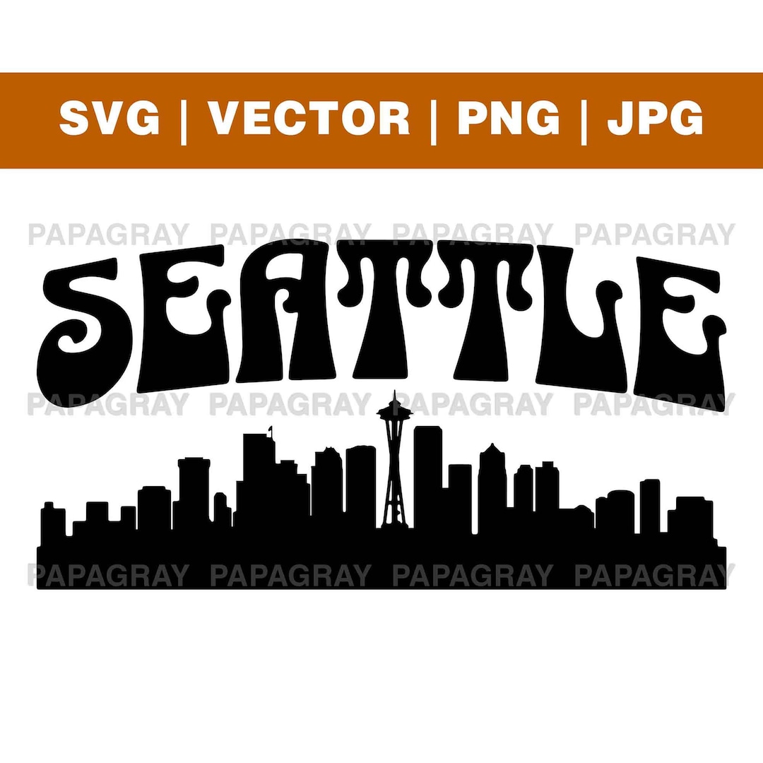 Seattle Washington Skyline SVG | Digital Download | Washington State ...
